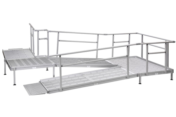 Rullestolrampe Feal systemrampe Aluminium 90 cm bred – Ramper.no